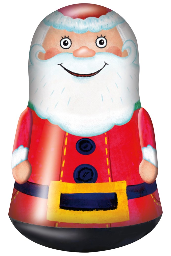 200030 Windel Christmas Tin Stand Up Wobbly Santa Gift Tin with Chocol ...