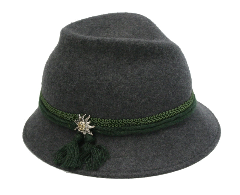 Classy Fedora Style German Wool Hat With Feathers – German Specialty ...