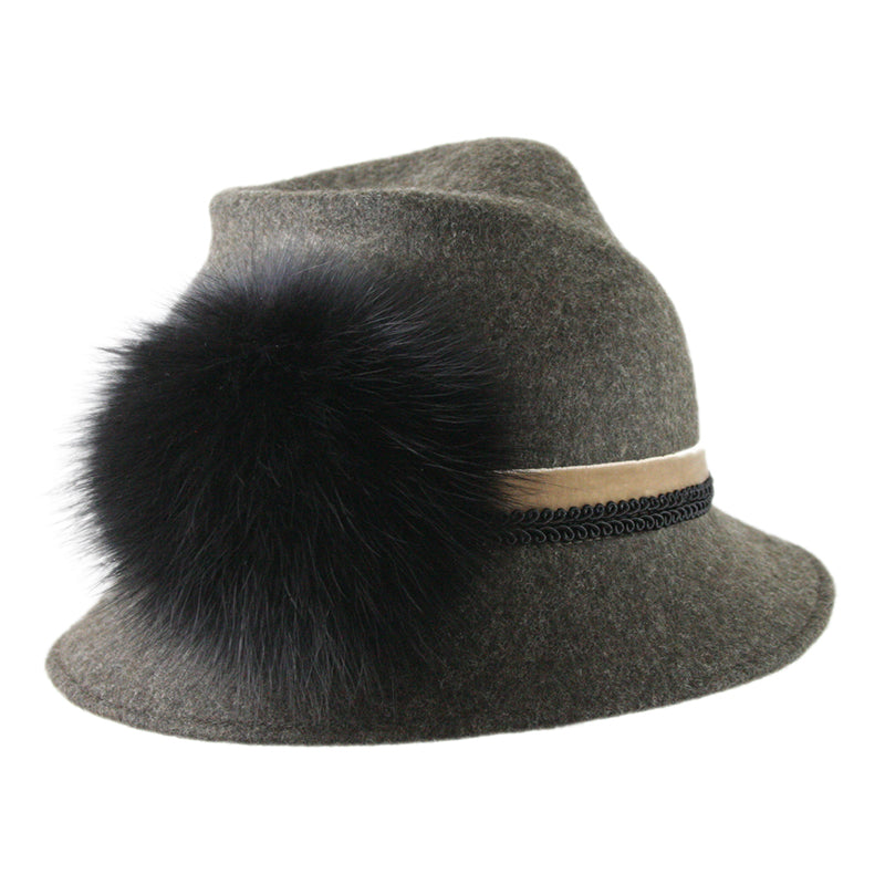 Classy Fedora Style German Wool Hat With Feathers – German Specialty ...