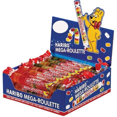 German Haribo Mega Roulette Gummy Candy 40g – German Specialty Imports llc