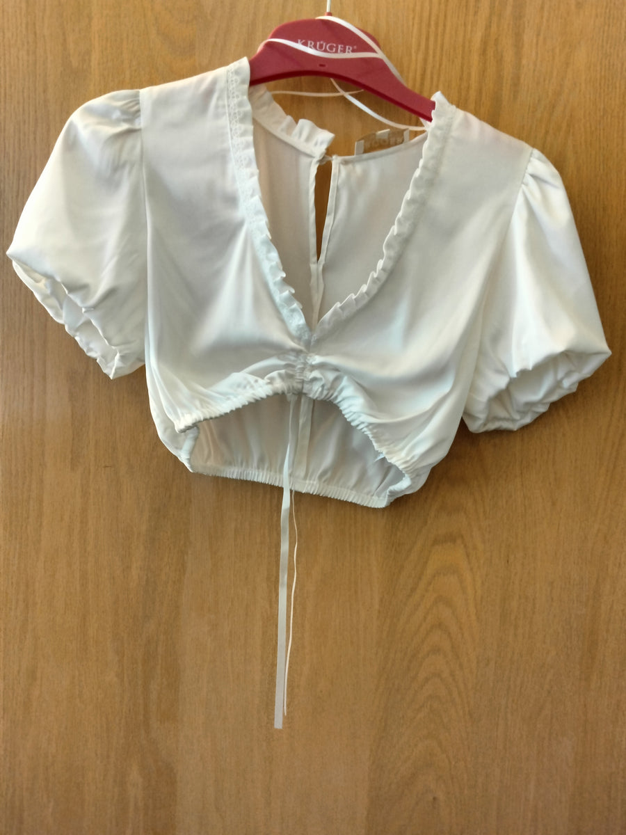 201031 Krueger Classy Dirndl Blouse with Ruffles around the Neck Line ...