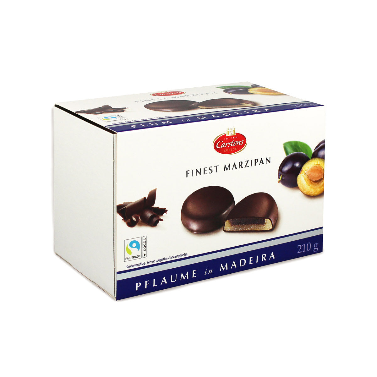 15GE41C/24370 Carstens finest Marzipan Rounds with Plum in Madeira Cho ...