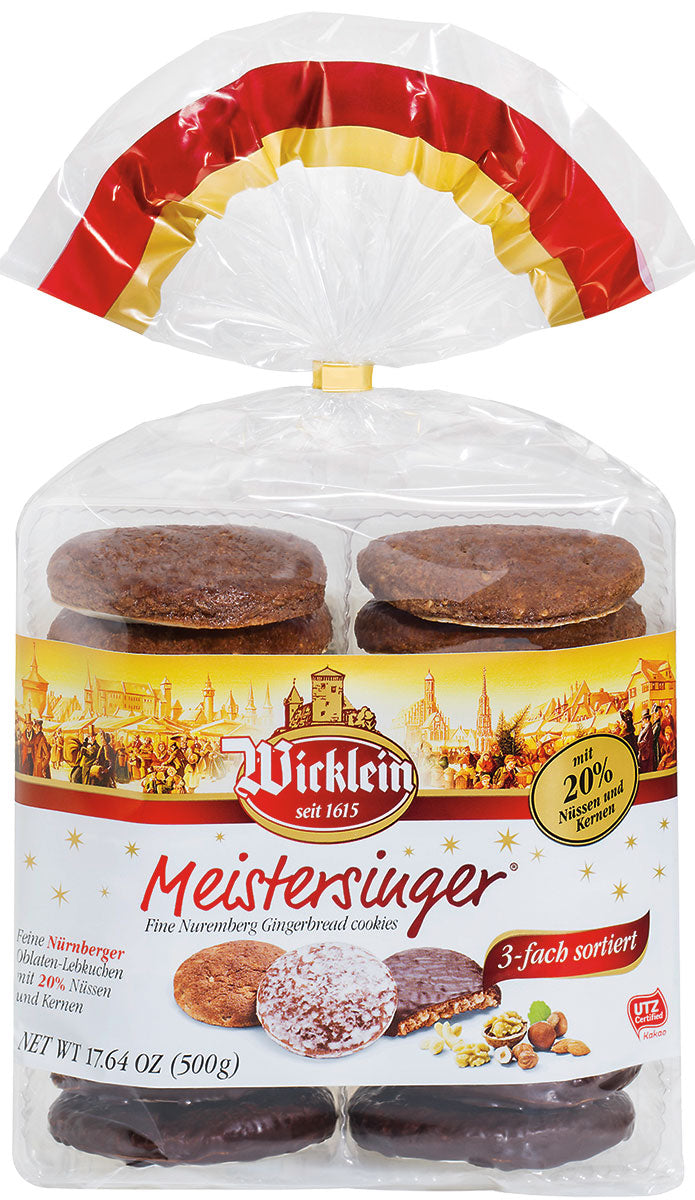 296081 Wicklein Meistersinger Assorted clear Glazed Gingerbread Oblate ...