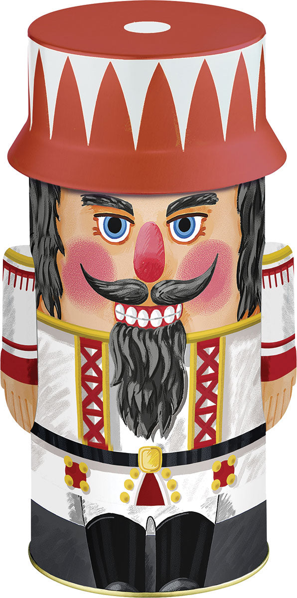 296255 Wicklein Nutcracker Tin w/ MIni Chocololate Lebkuchen 7 oz BB 4 ...