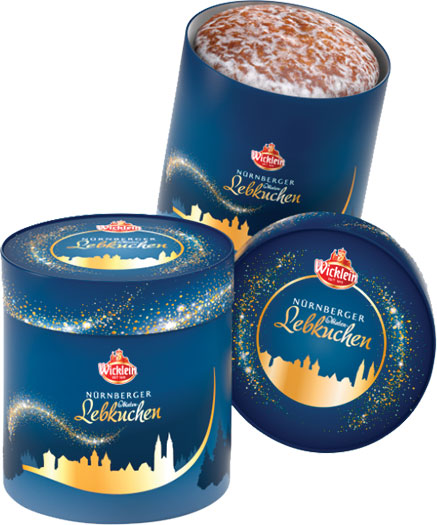 296415 Wicklein Present Tube Gift Box with Oblaten Lebkuchen Gingerbre ...