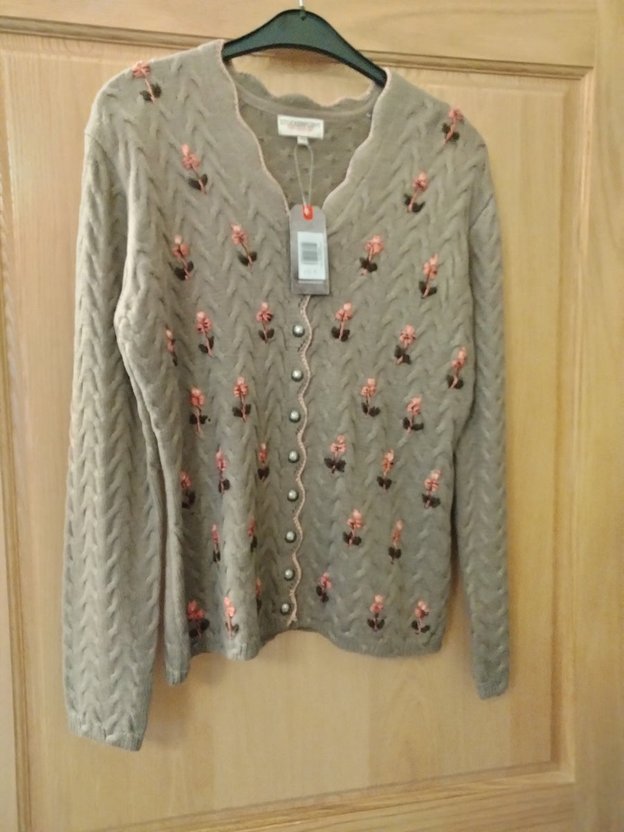Stockerpoint Marlene Knitted Jacket with Hand Embroidery – German ...