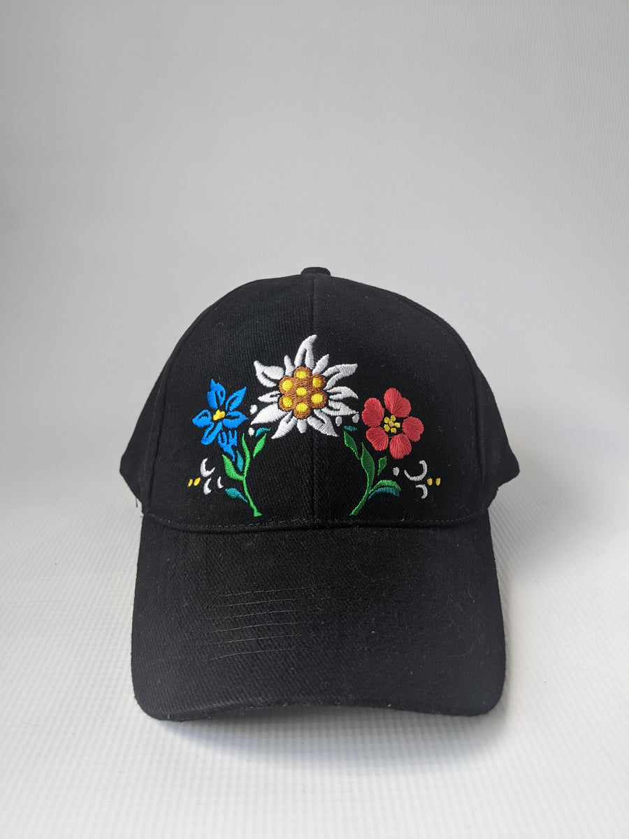 Embroidered Alpine Flower Cap – German Specialty Imports llc