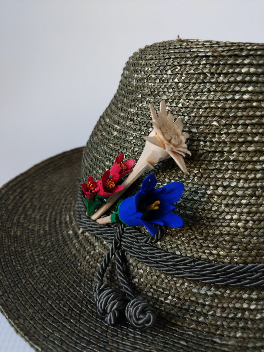 081 For preorder ONLY 6-er Werdenfelser Trachten Stroh Hut/ Straw Hat ...