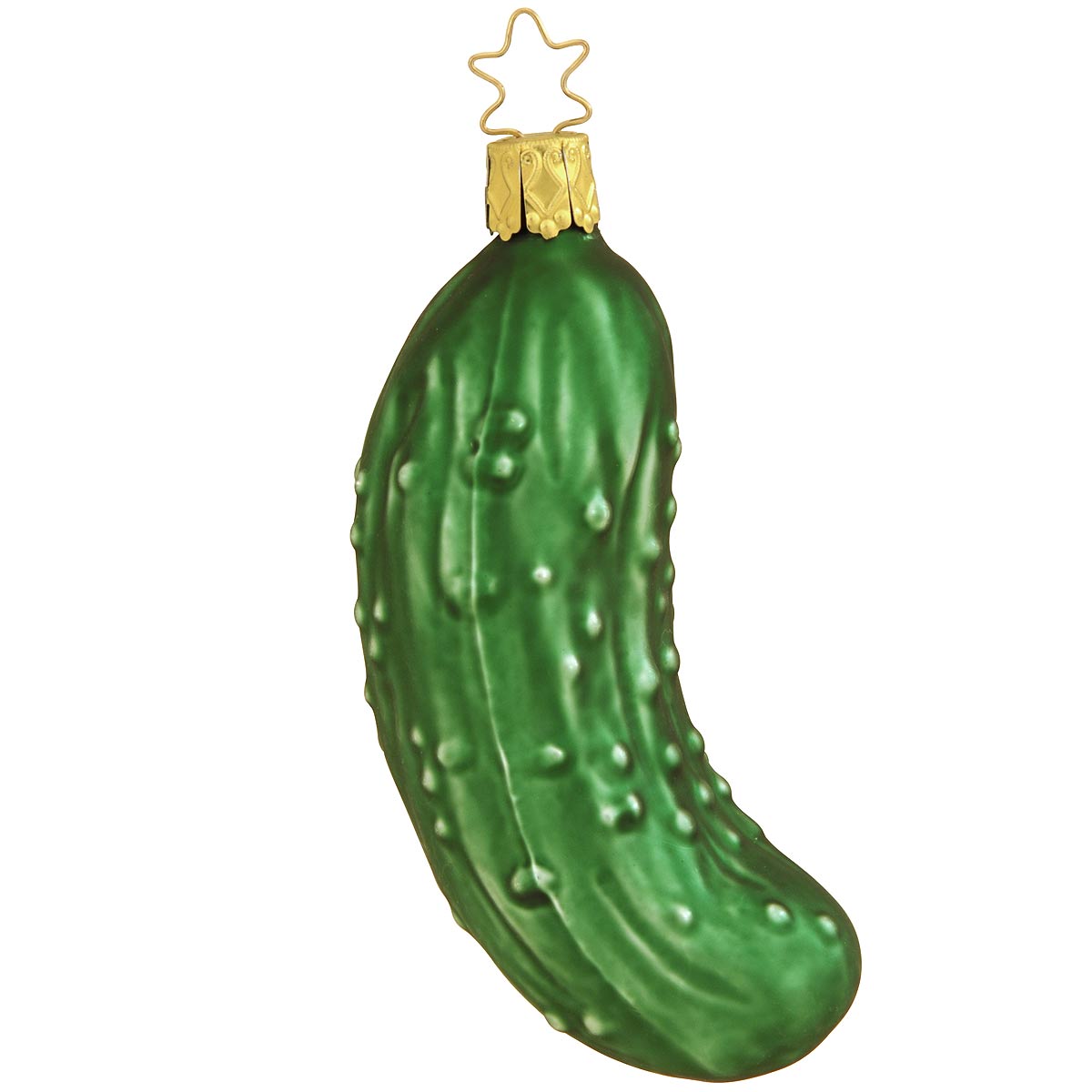 1126437 Inge Glass Pickle mouth blown and hand painted Glass ornament ...
